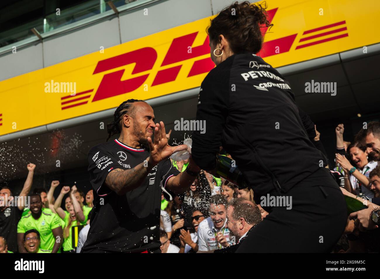 Silverstone Circuit, Towcester, United Kingdom. 7.July.2024; Lewis ...