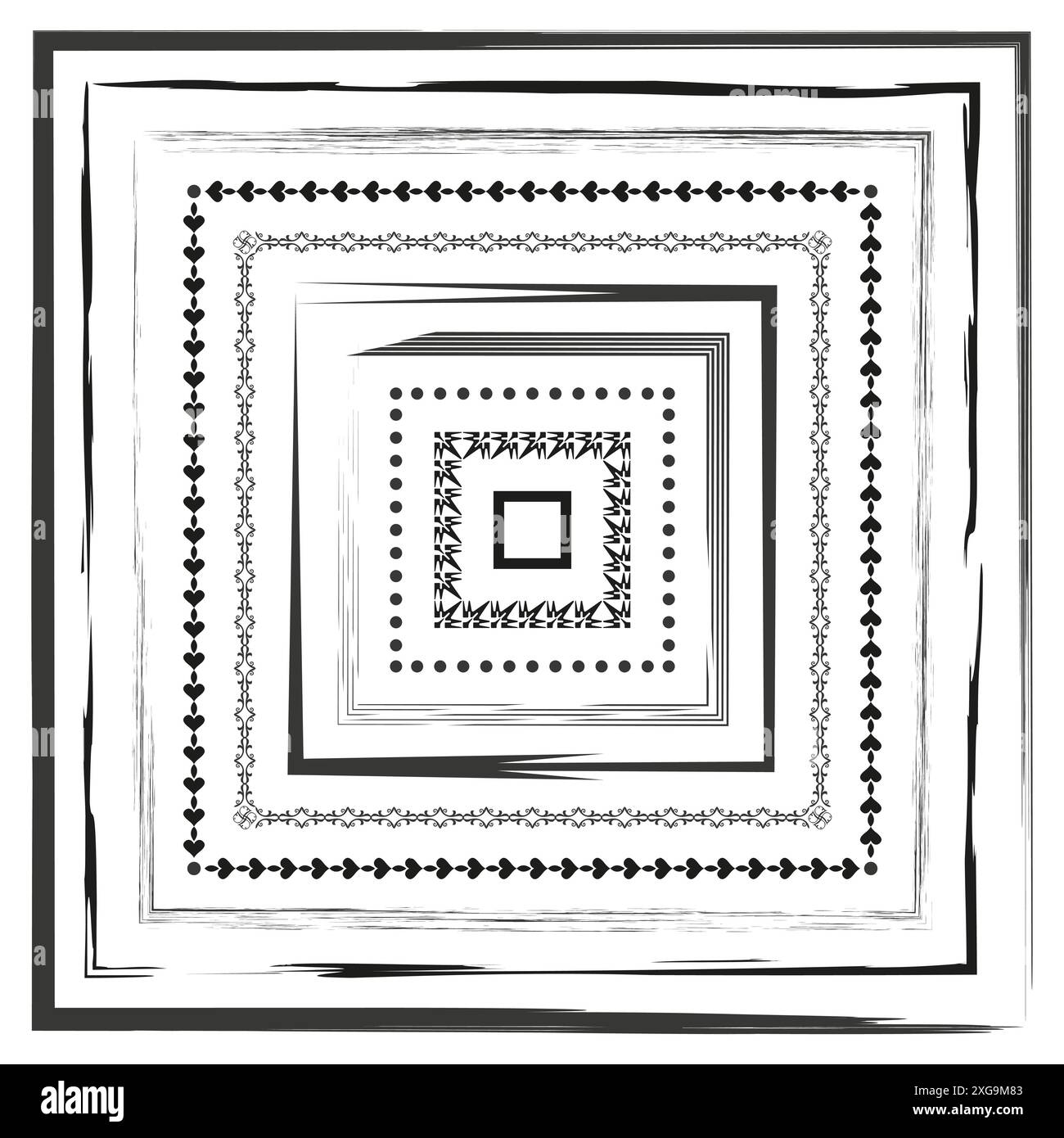 Geometric border patterns hi-res stock photography and images - Alamy