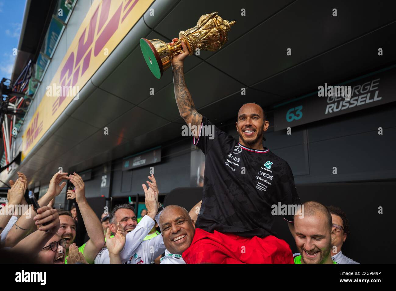 Silverstone Circuit, Towcester, United Kingdom. 7.July.2024; Lewis ...