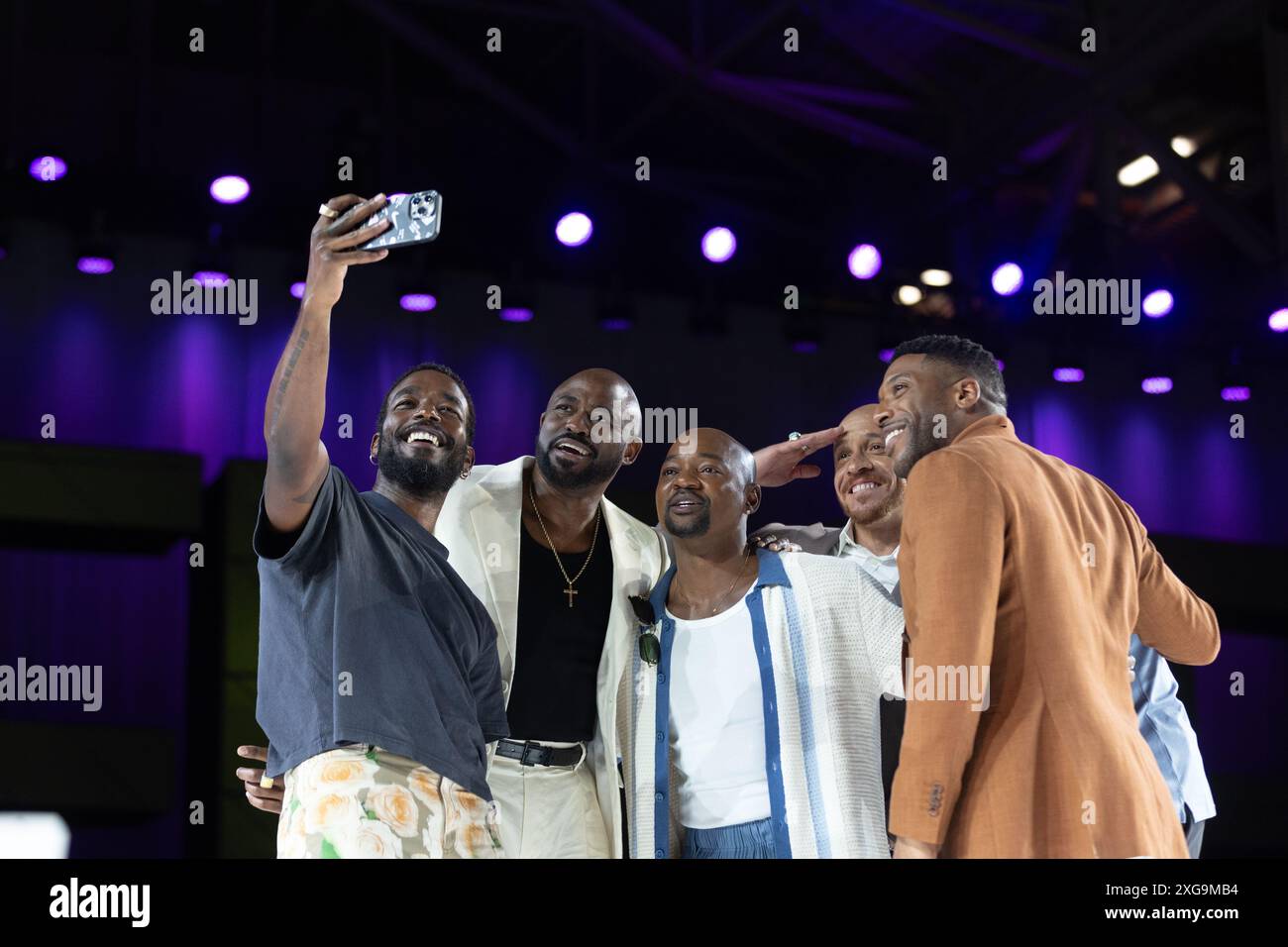 New Orleans, United States. 07th July, 2024. Luke James (L-R) Wayne ...