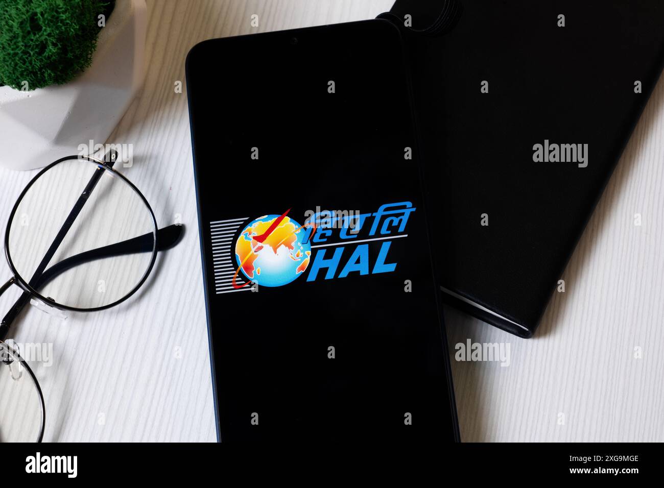 New York, USA - 1 June 2024: Hindustan Aeronautics Limited Logo on ...