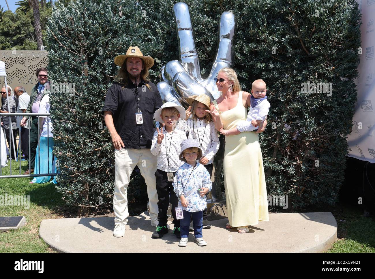 BEVERLY HILLS, CA - JULYE 7: Roy Orbison Jr., Family at the Ringo's ...