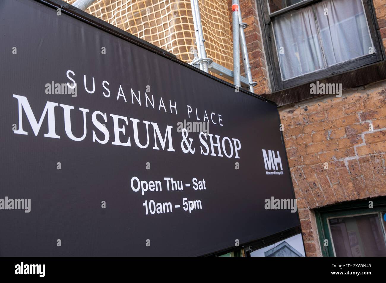 Susannah Place Museum and Shop sign dating back to 1844 in The Rocks ...