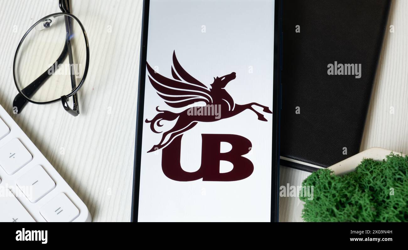 New York, USA - 1 June 2024: United Breweries Logo on Phone Screen ...