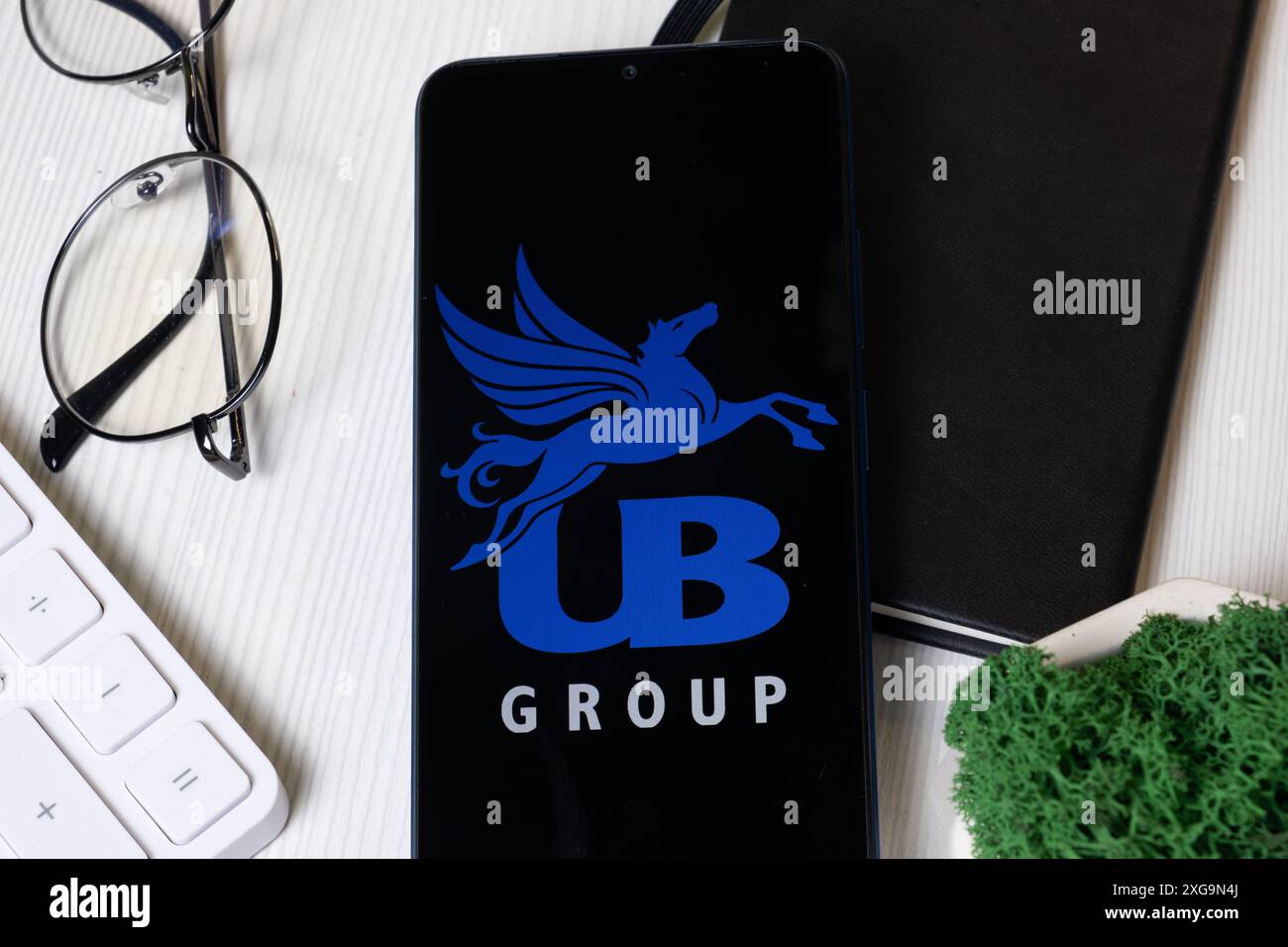 New York, USA - 1 June 2024: United Spirits Logo on Phone Screen, UB Group Company Icon Stock ...