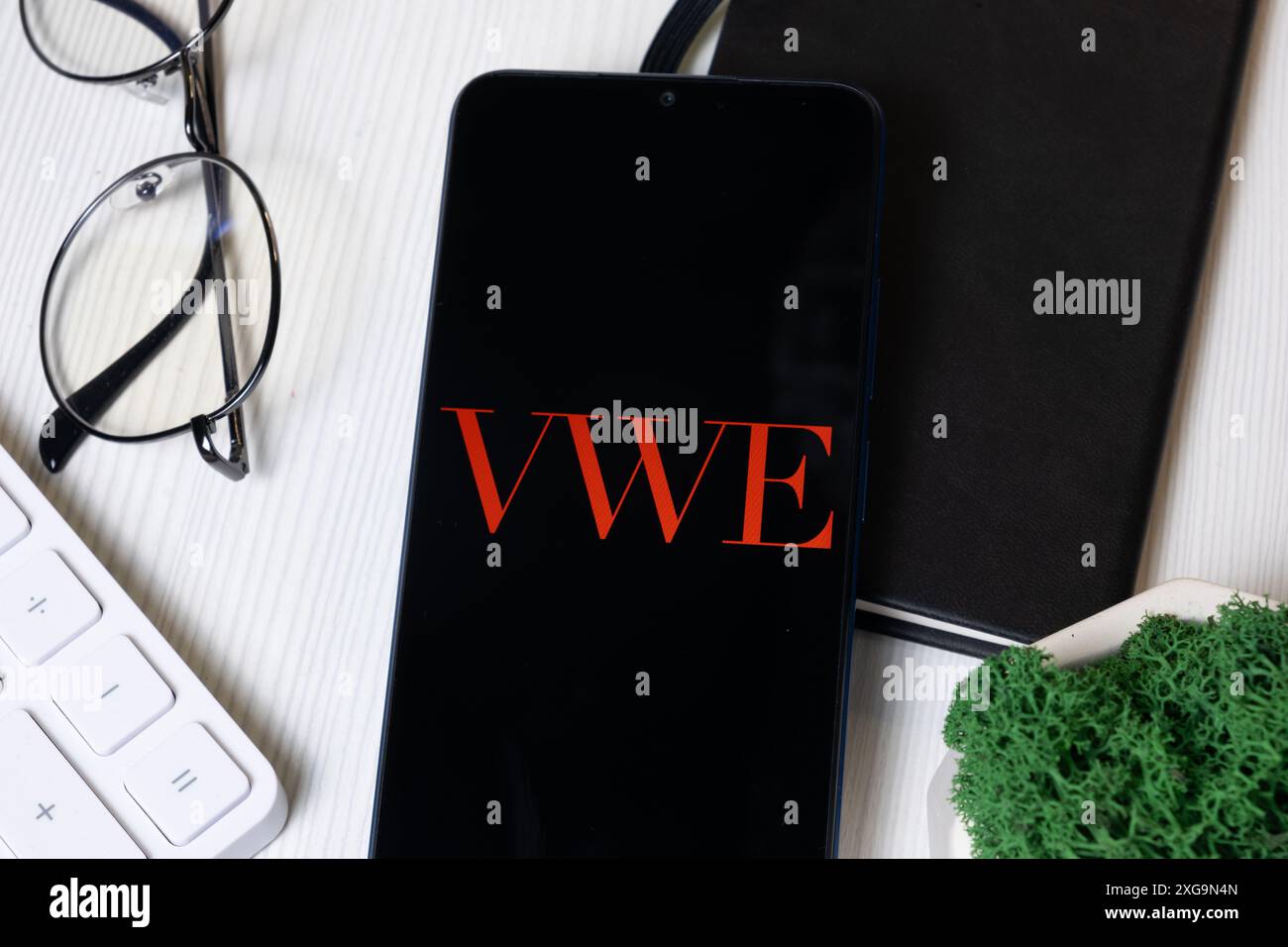 New York, USA - 1 June 2024: Vintage Wine Estates Logo on Phone Screen ...