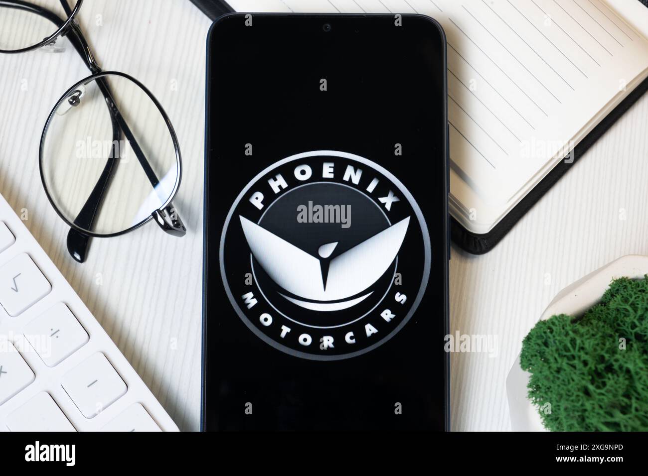 New York, USA - 1 June 2024: Phoenix Motor Logo on Phone Screen ...