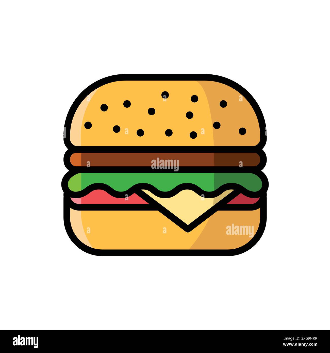 hamburger icon vector design template in white background Stock Vector ...