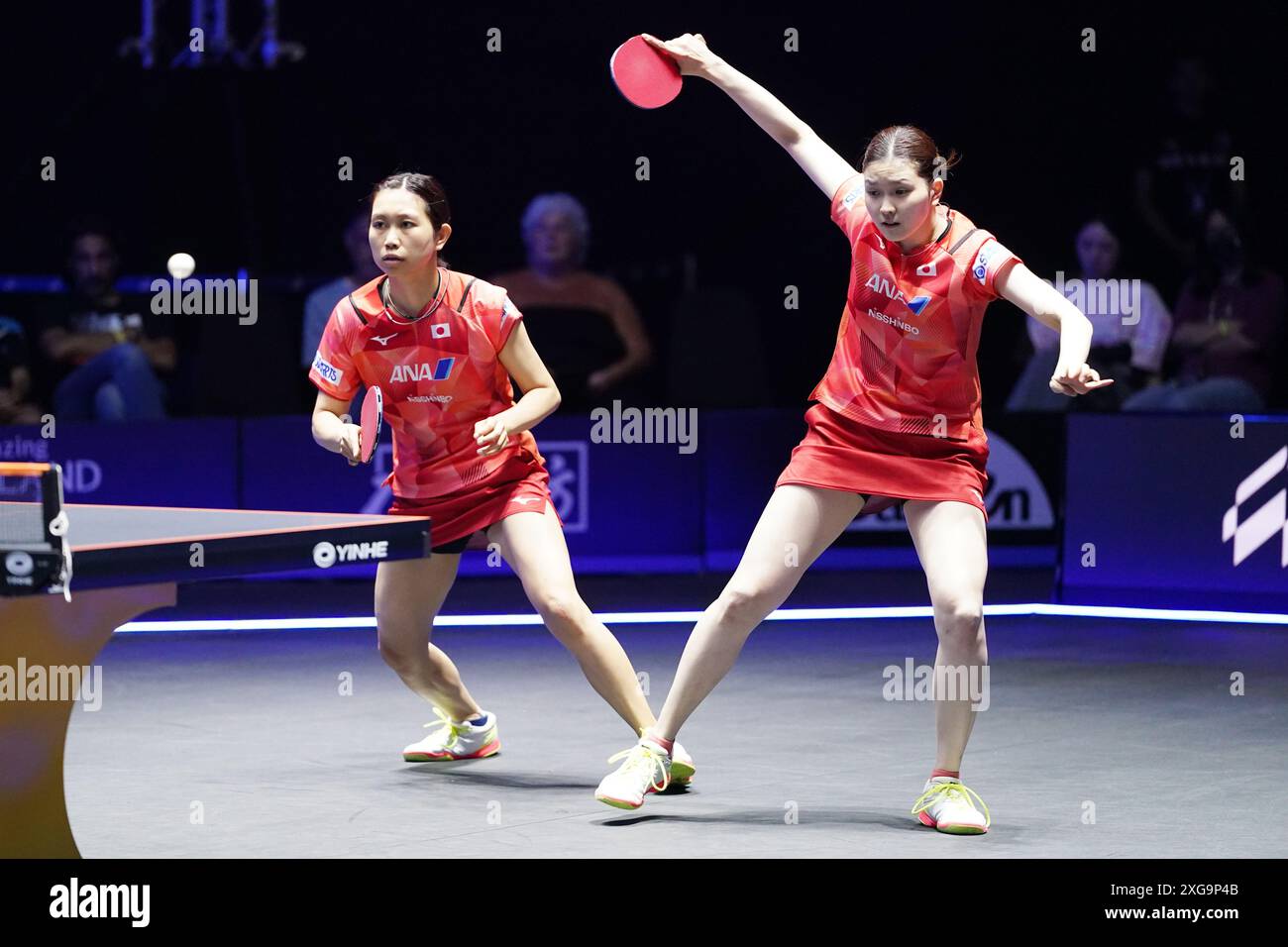 Bangkok, Thailand. 6th July, 2024. Hitomi Sato (JPN), Honoka Hashimoto (JPN) Table Tennis : WTT ...