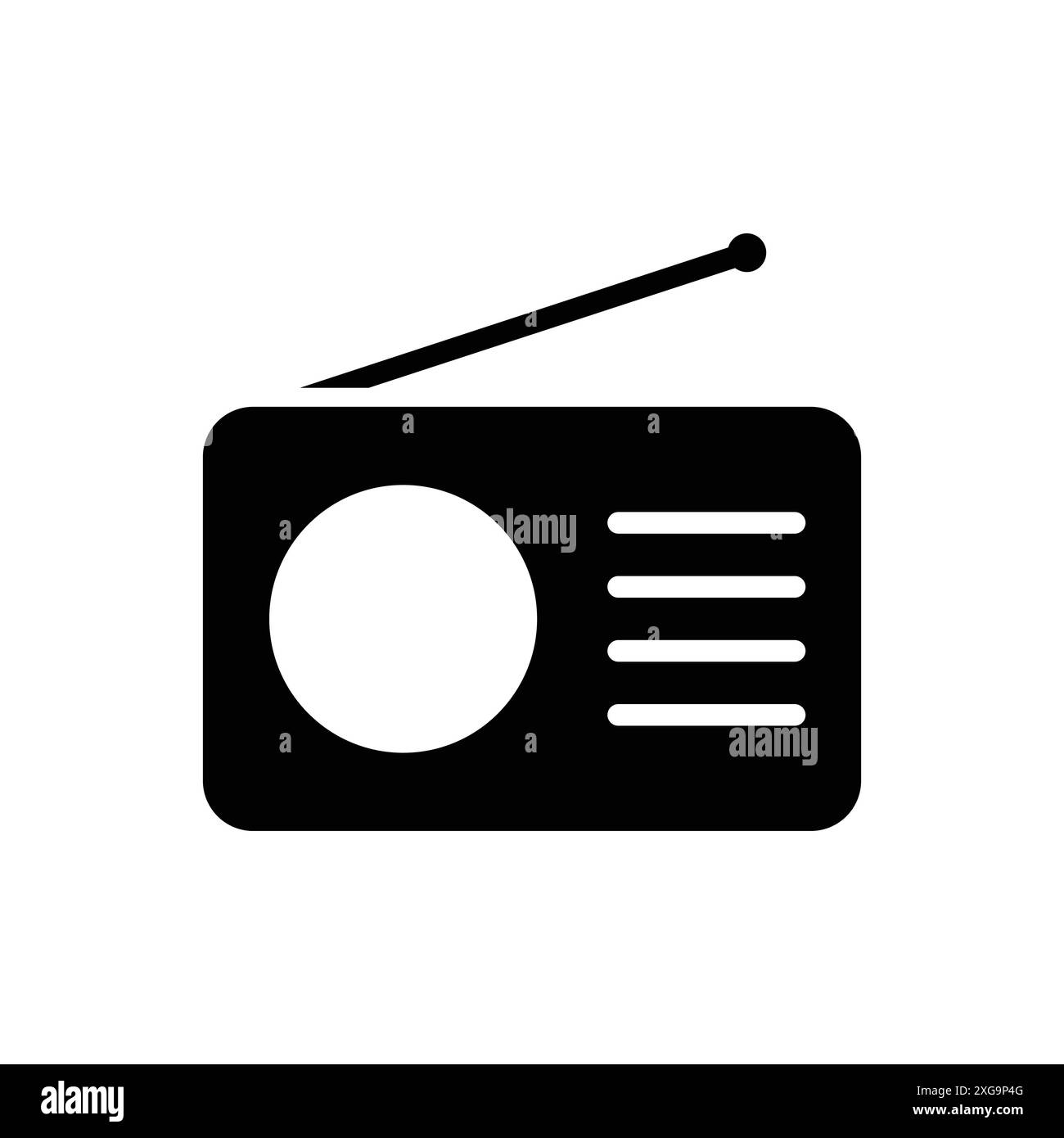 radio icon vector design template in white background Stock Vector ...