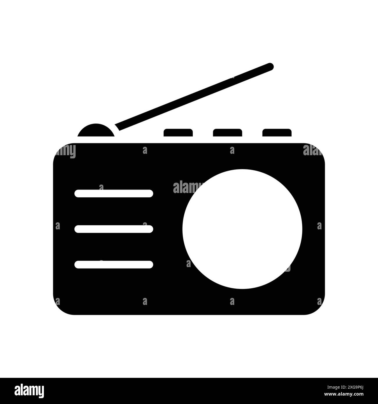 radio icon vector design template in white background Stock Vector ...