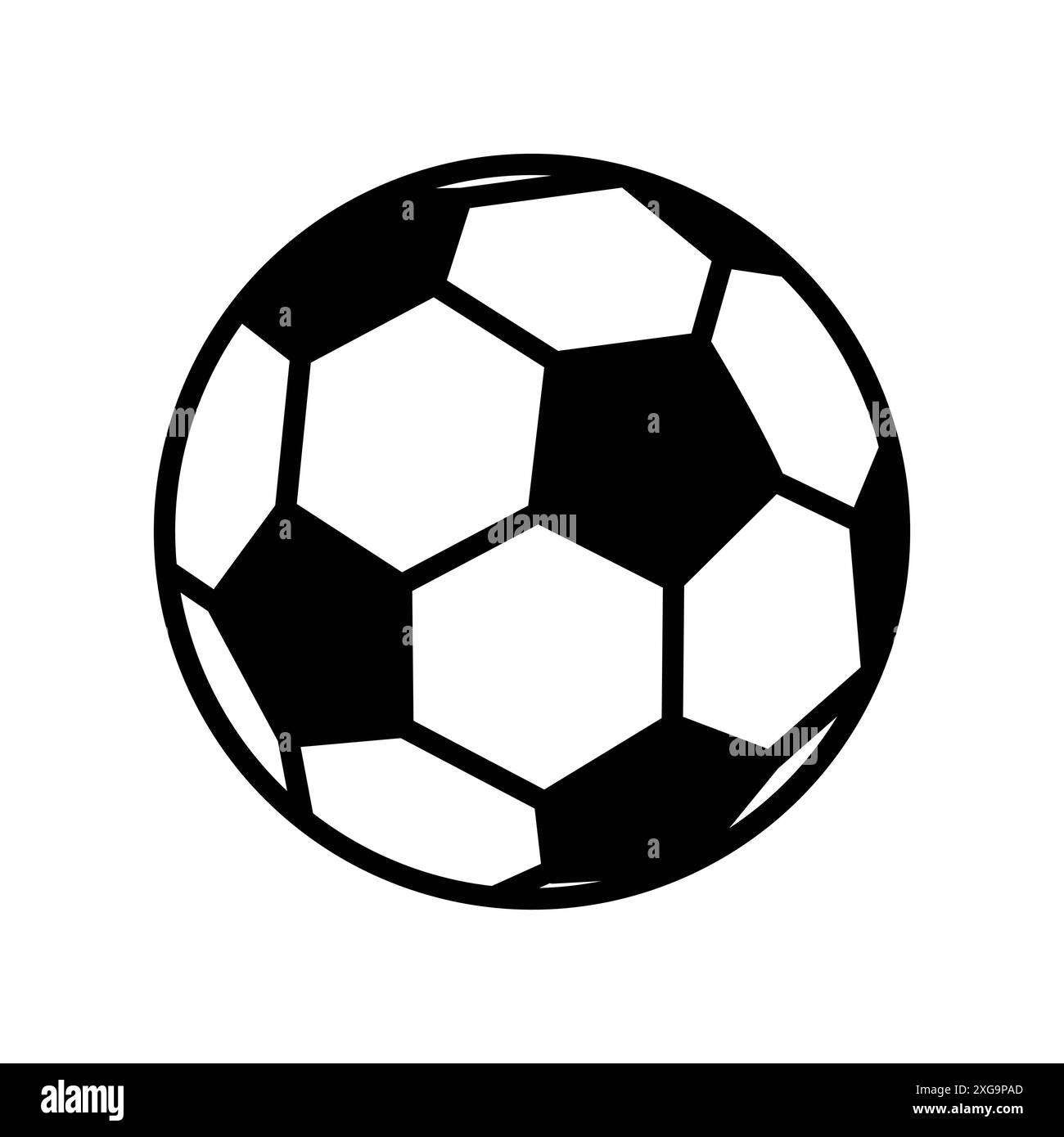 Hexagon soccer ball logo vector hi-res stock photography and images - Alamy