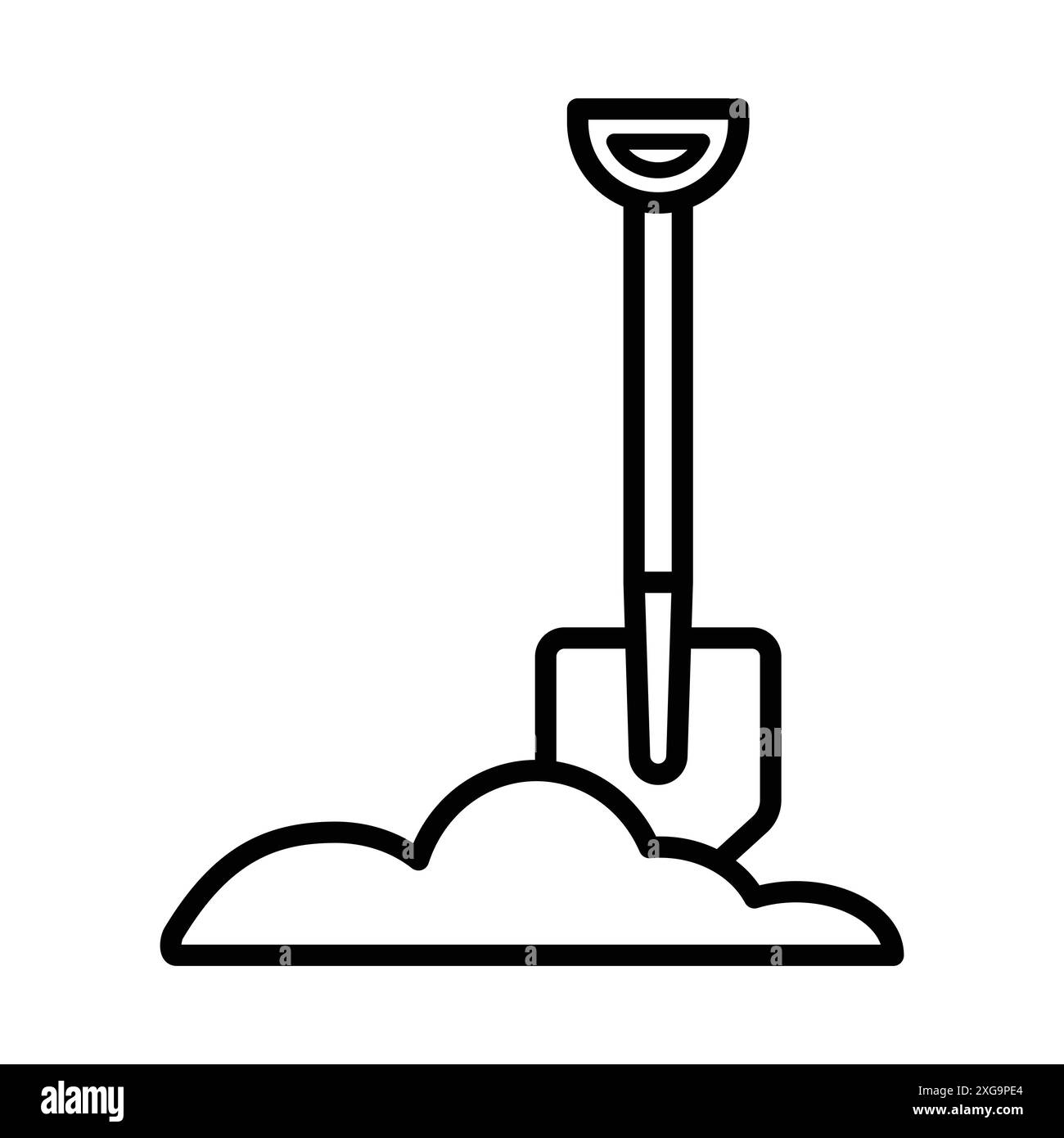 Vector snow shovel Black and White Stock Photos & Images - Alamy