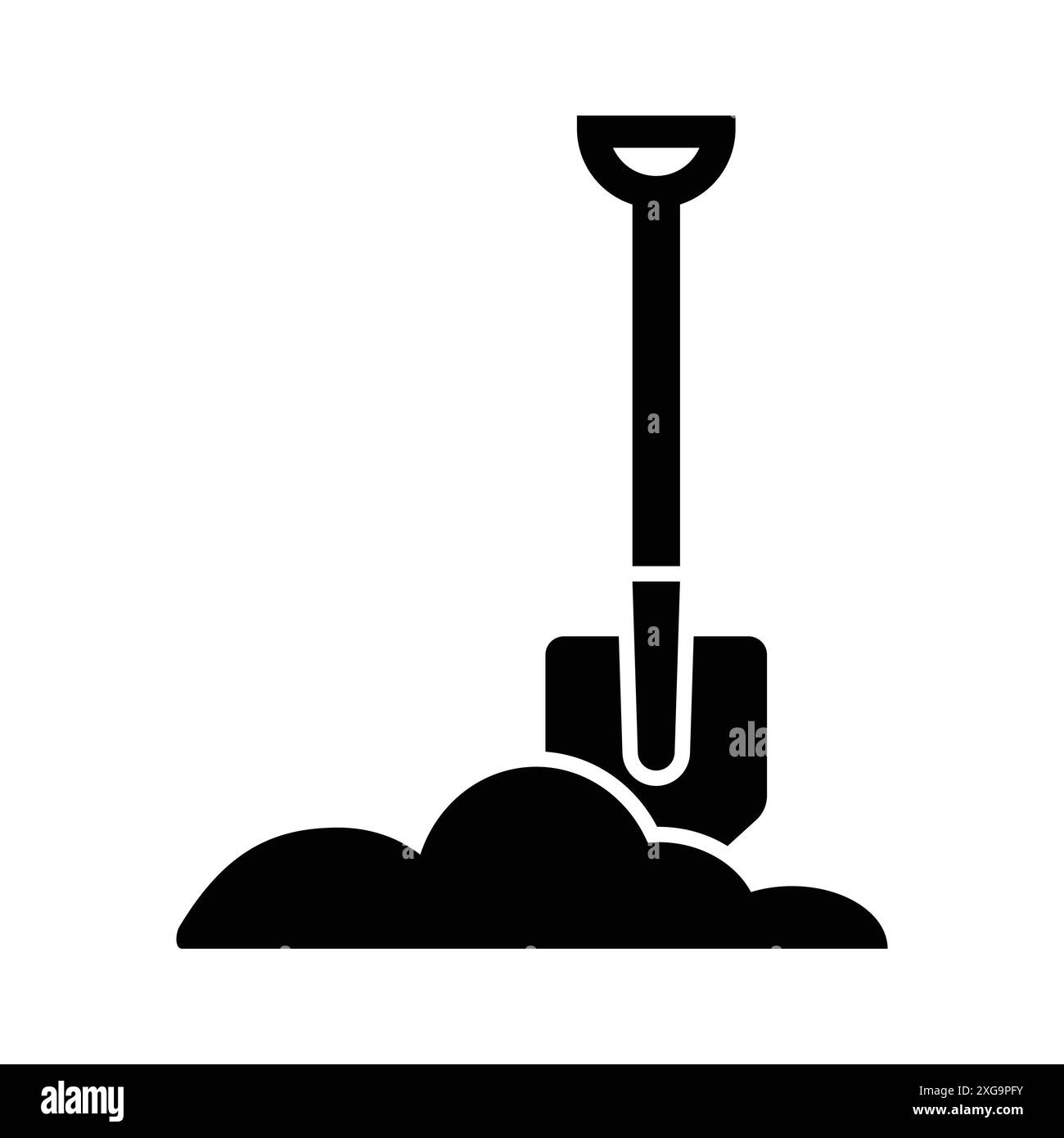 Vector snow shovel Cut Out Stock Images & Pictures - Alamy