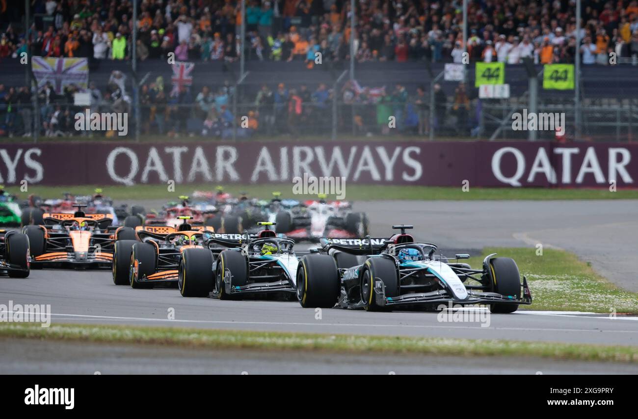 Silverstone Circuit, Northamptonshire, UK. 7th July, 2024. Formula 1 ...