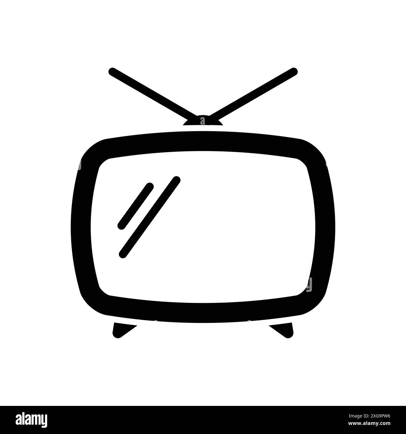 Tv show vector vectors Black and White Stock Photos & Images - Alamy