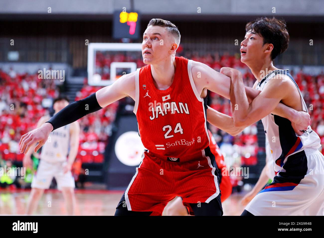 Tokyo, Japan. 7th July, 2024. Josh Hawkinson (JPN) Basketball ...