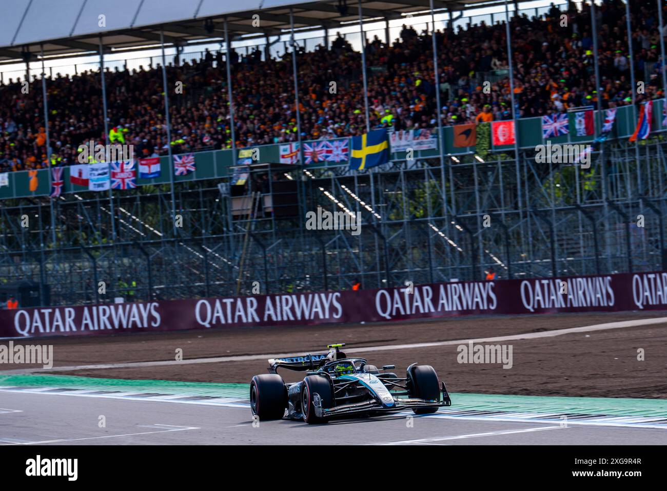 Silverstone, UK. 07th July, 2024. Lewis Hamilton (GBR) - Mercedes-AMG ...