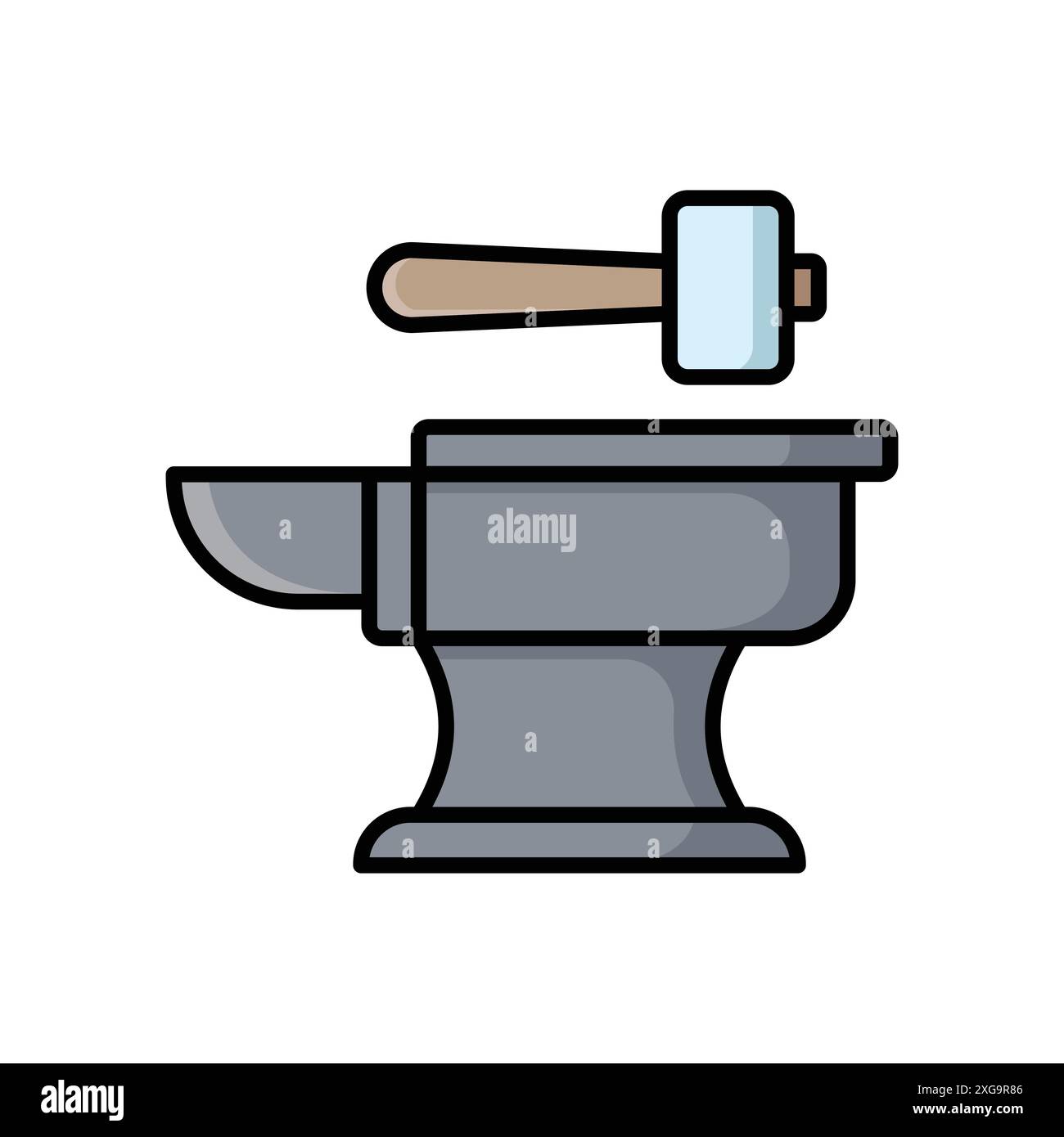 anvil icon vector design template in white background Stock Vector ...