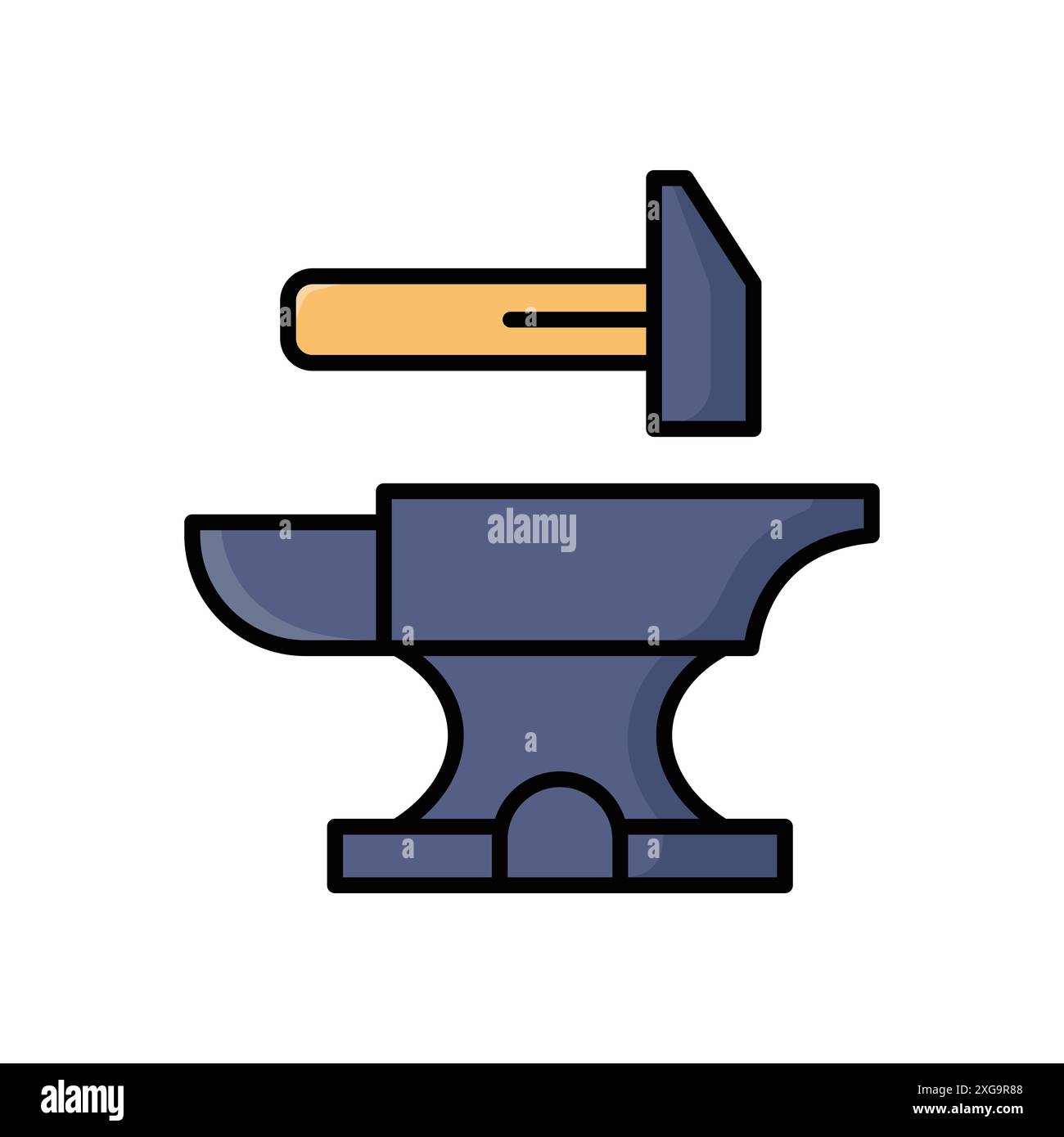 anvil icon vector design template in white background Stock Vector ...