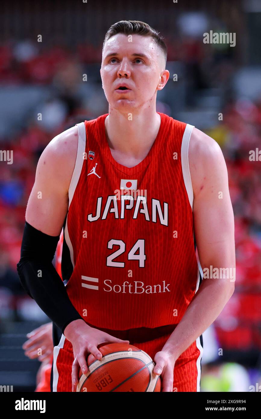 Tokyo, Japan. 7th July, 2024. Josh Hawkinson (JPN) Basketball ...