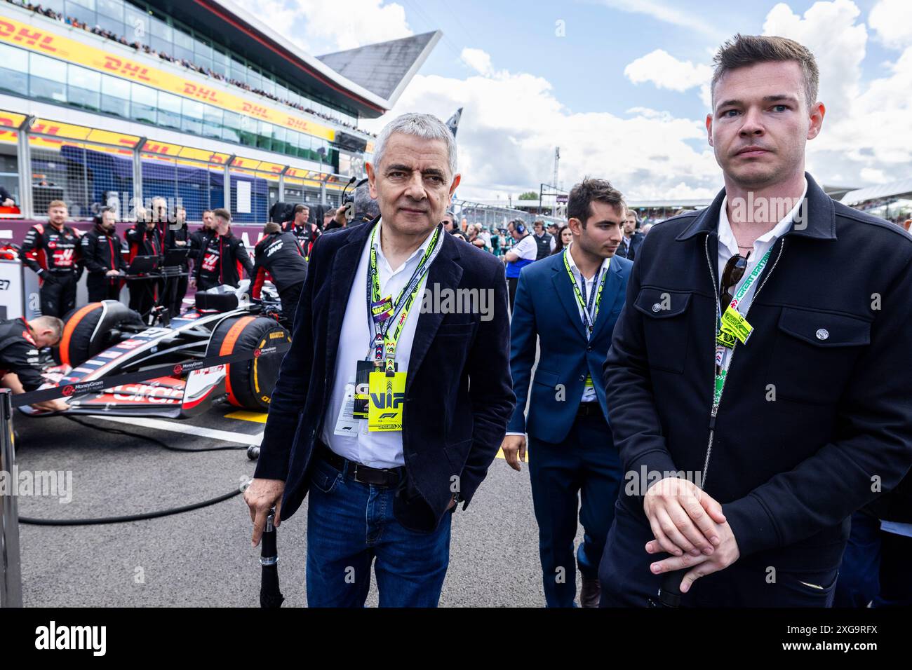 Silverstone, UK. 07th July, 2024. Rowan Atkinson (GBR) Actor, during ...