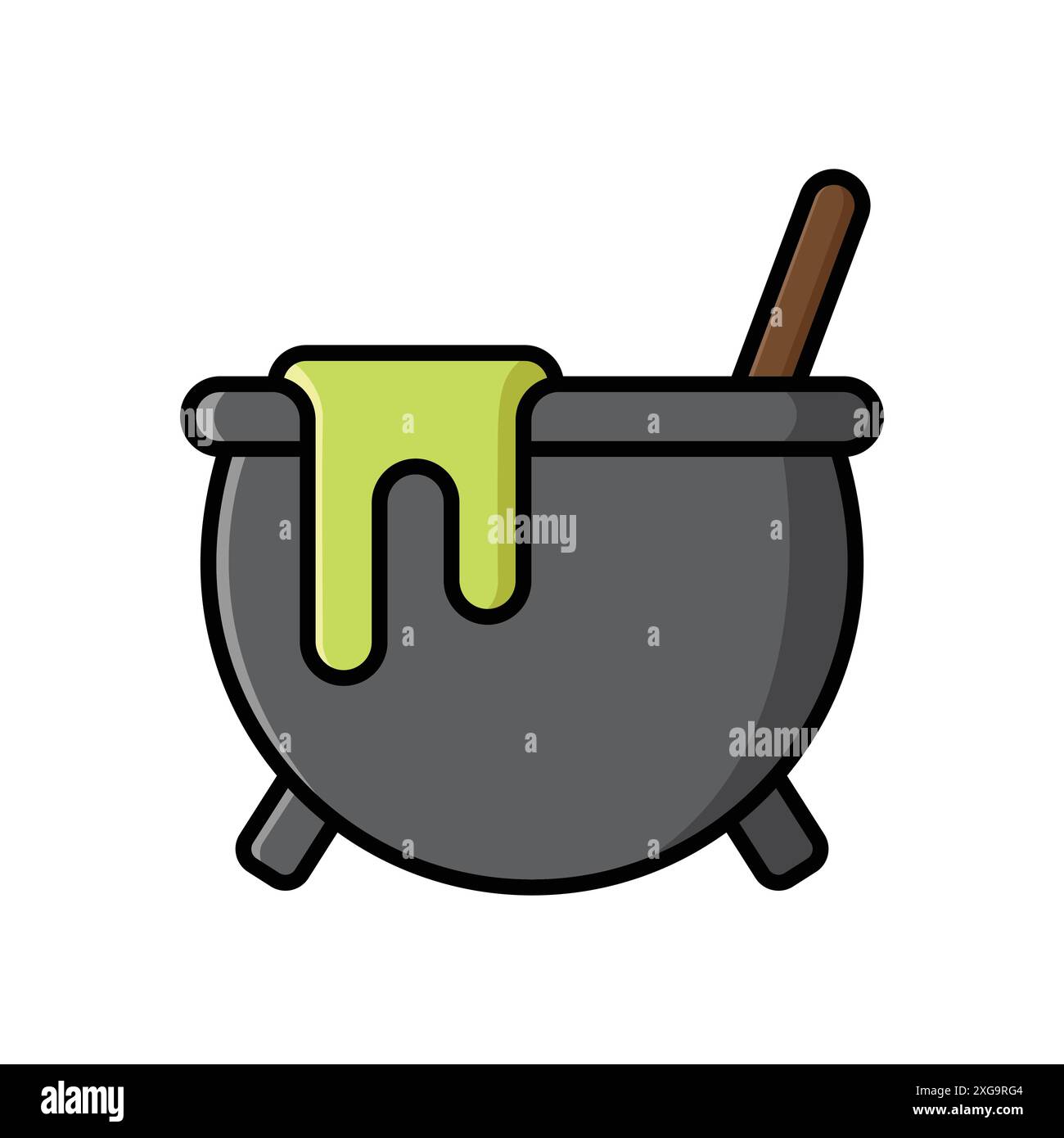 cauldron icon vector design template in white background Stock Vector ...
