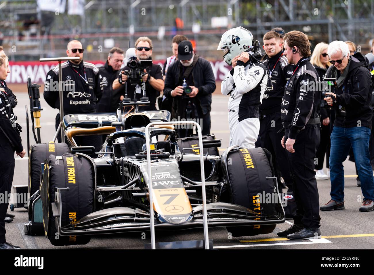 Silverstone, UK. 07th July, 2024. Brad Pitt (USA) Actor filming F1 ...