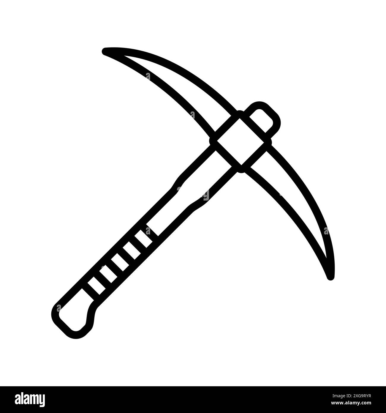 pickaxe icon vector design template in white background Stock Vector ...