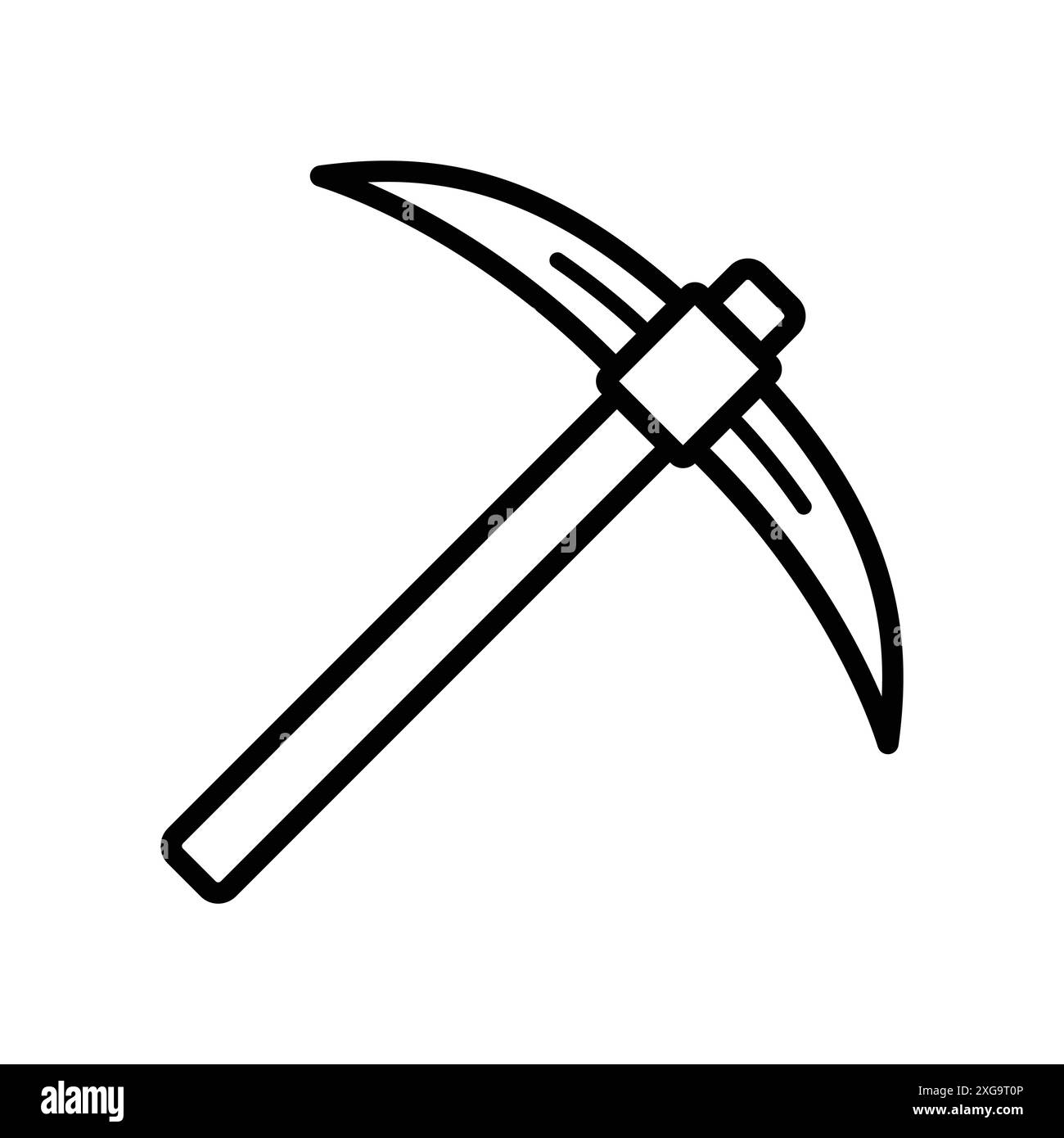 pickaxe icon vector design template in white background Stock Vector ...