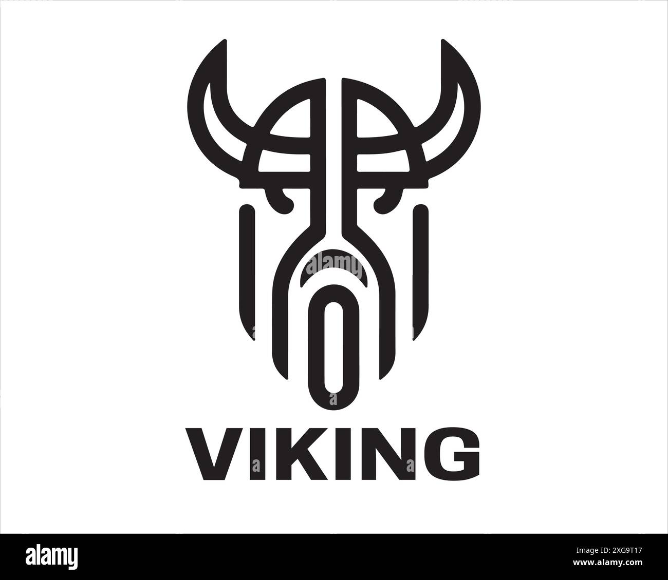 Viking Logo Design Icon Symbol Vector Template Stock Vector Image & Art ...
