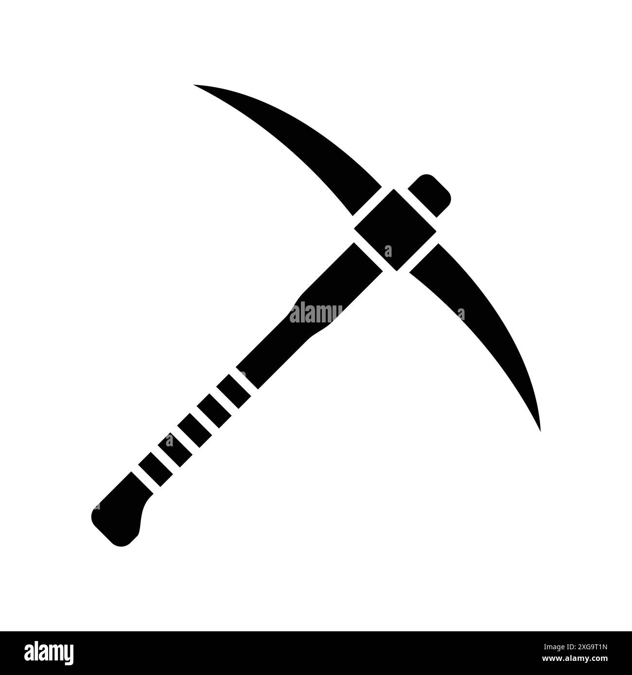 pickaxe icon vector design template in white background Stock Vector ...