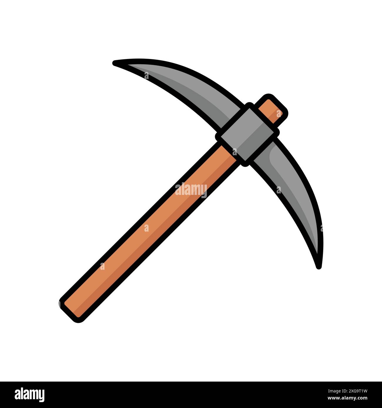pickaxe icon vector design template in white background Stock Vector ...