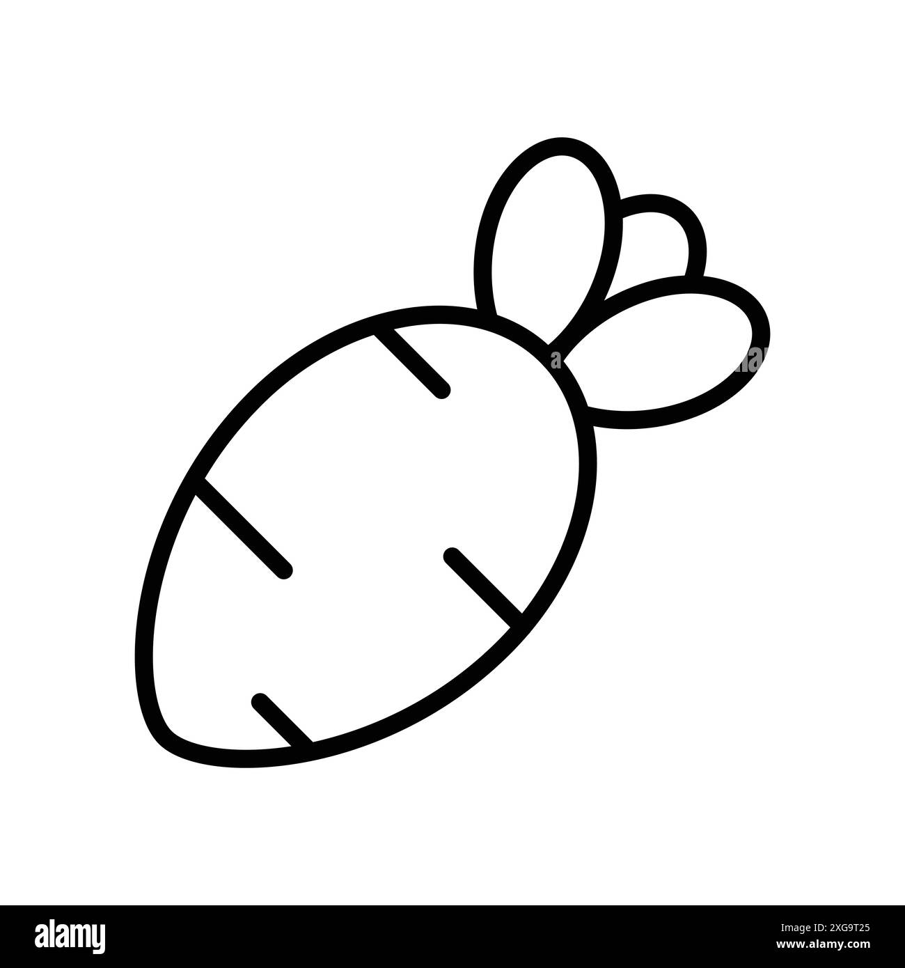 radish icon vector design template in white background Stock Vector ...