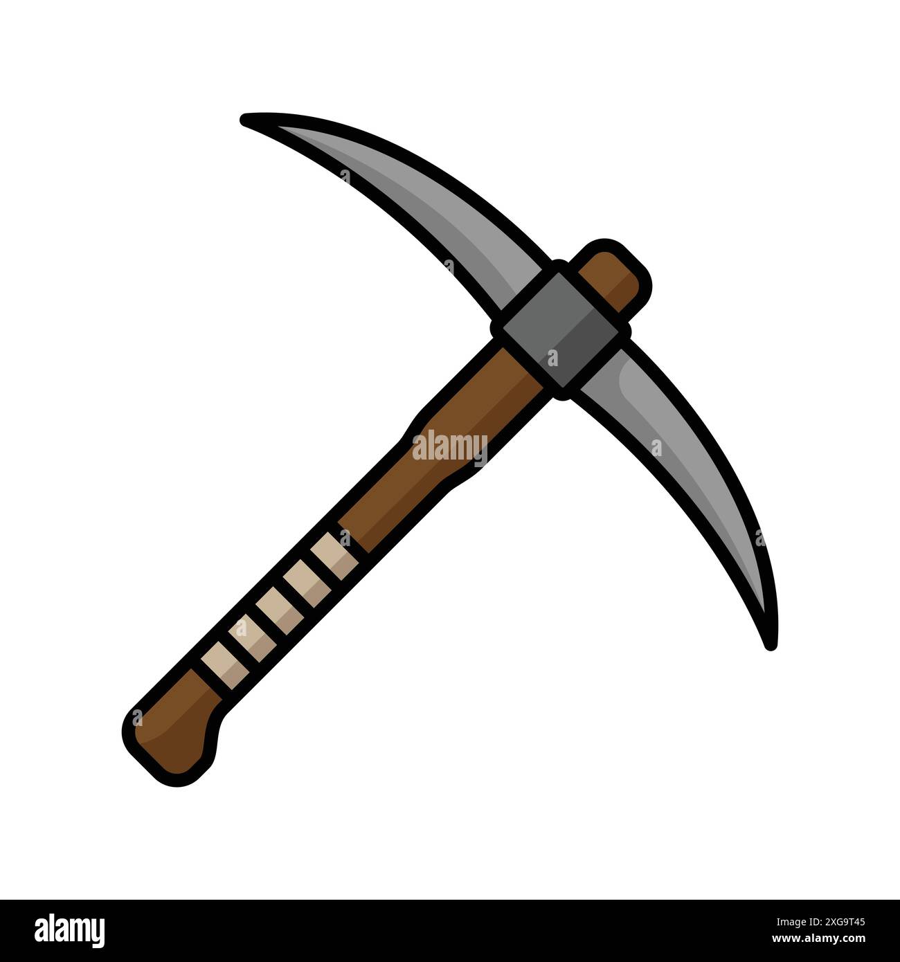 pickaxe icon vector design template in white background Stock Vector ...