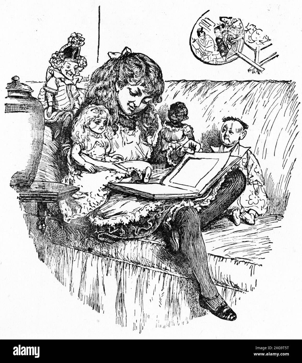 Reading mother child Black and White Stock Photos & Images - Alamy