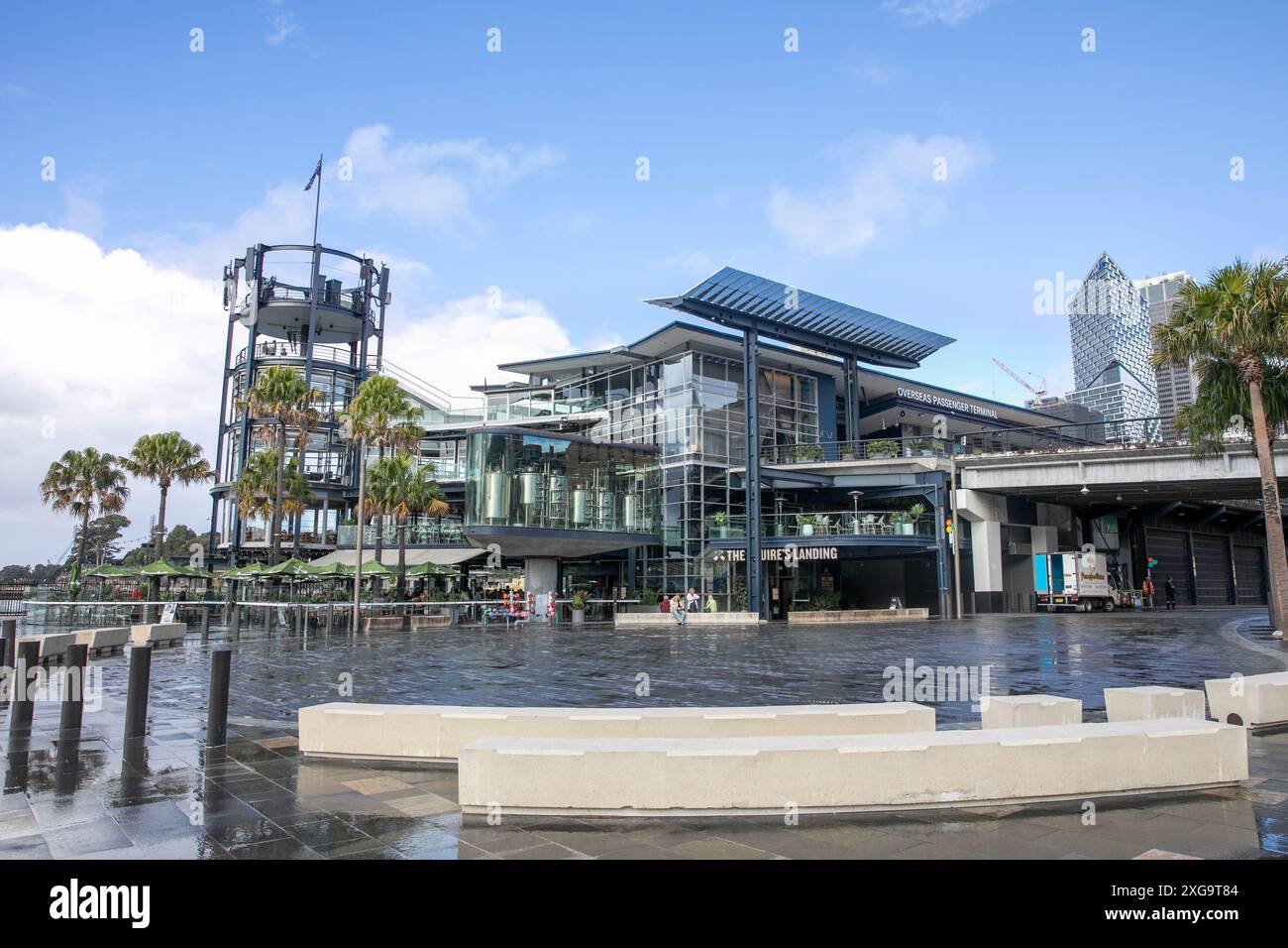 Sydney Circular Quay, Overseas Passenger Terminal for cruise ships, the ...