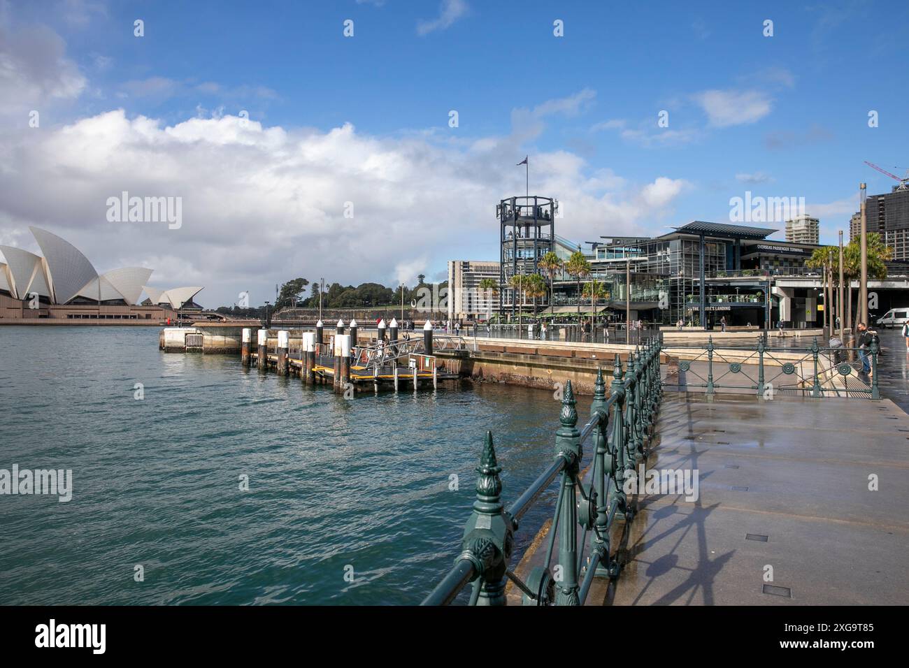 Sydney Circular Quay, Overseas Passenger Terminal for cruise ships, the ...