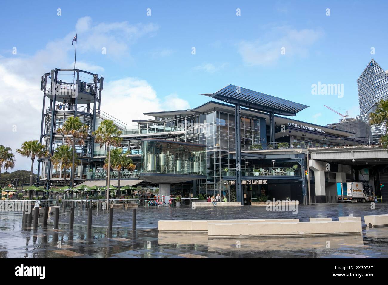 Sydney Circular Quay, Overseas Passenger Terminal for cruise ships, the ...