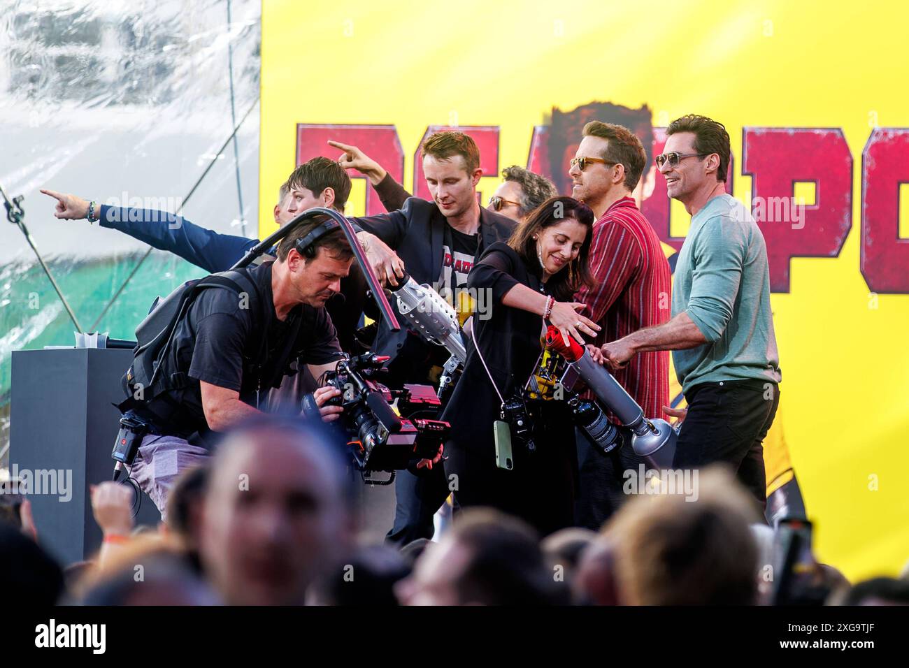 Fan Event - Deadpool & Wolverine Ryan Reynolds and Hugh Jackman beim ...