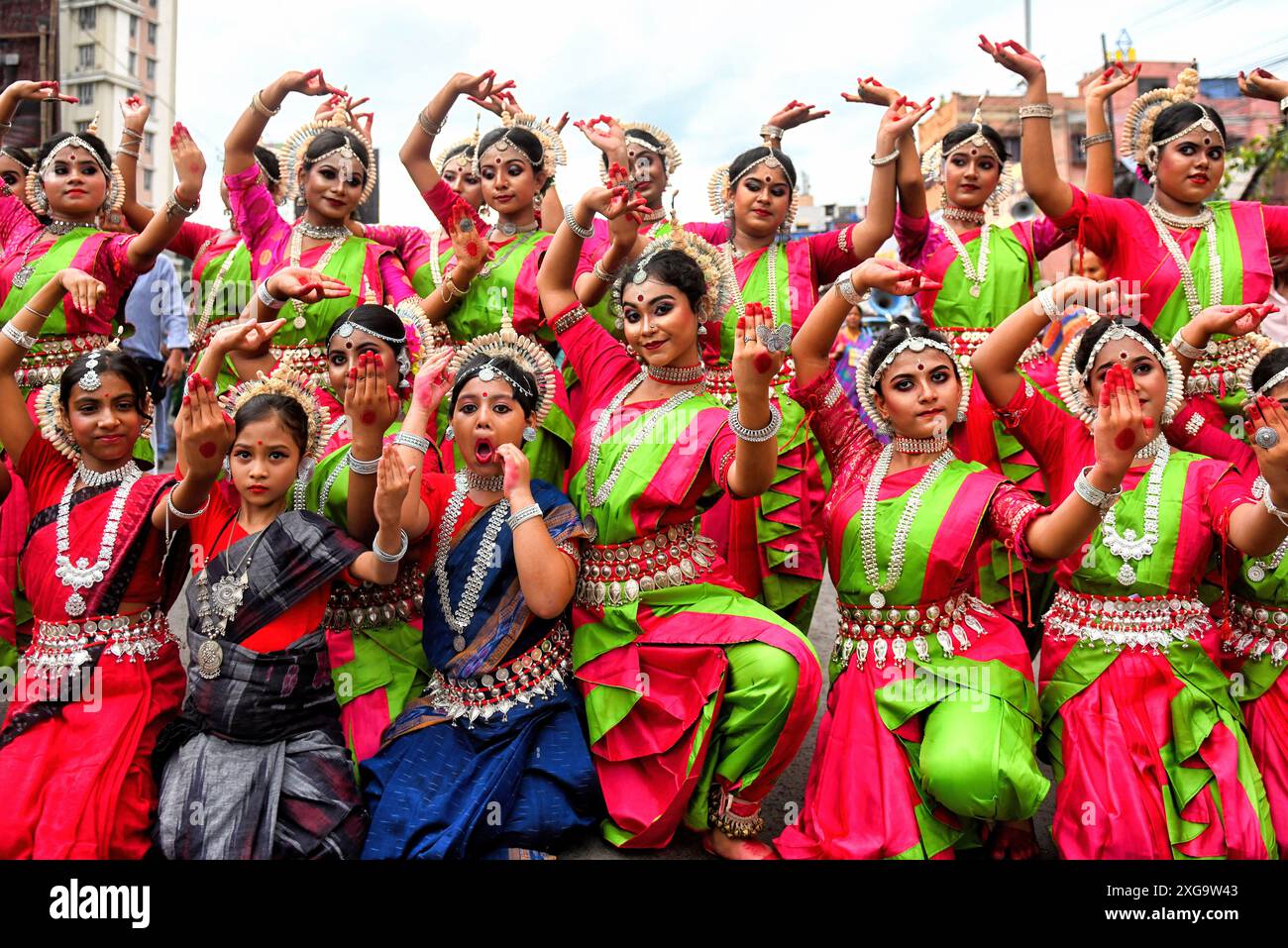 Kolkata, India. 07th July, 2024. Bharatanatyam (Indian classical dance ...