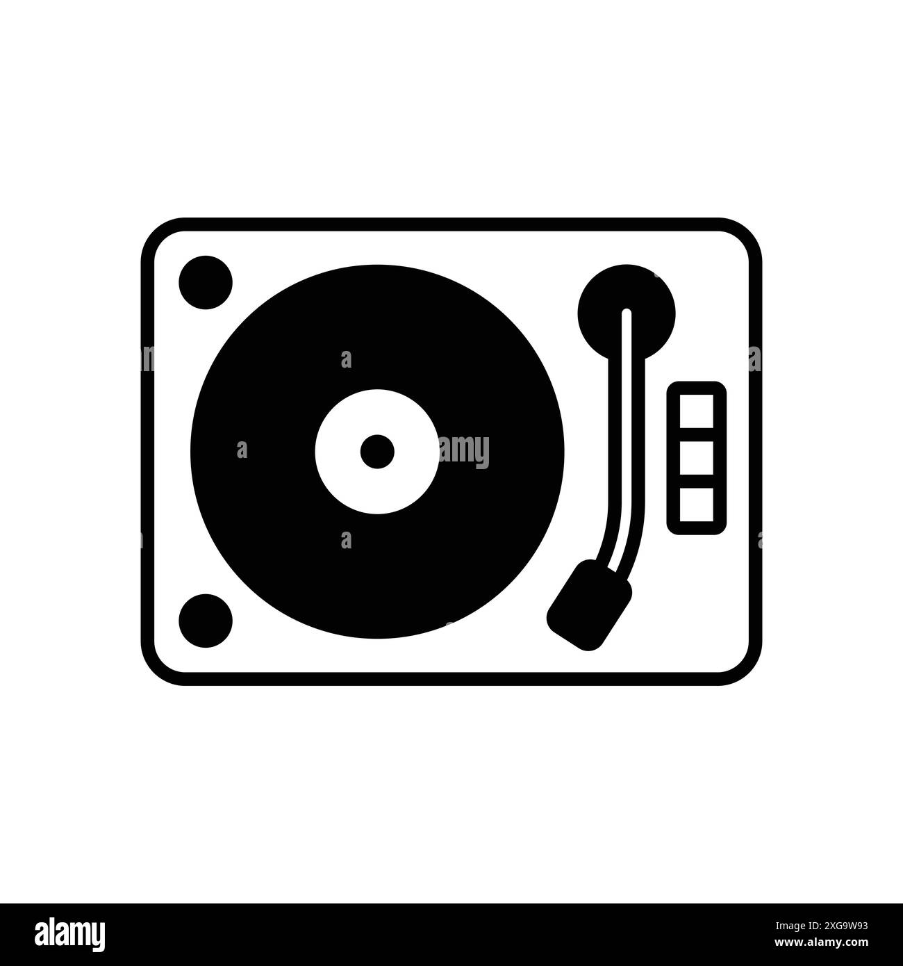 Vintage background vinyl record vector Black and White Stock Photos ...