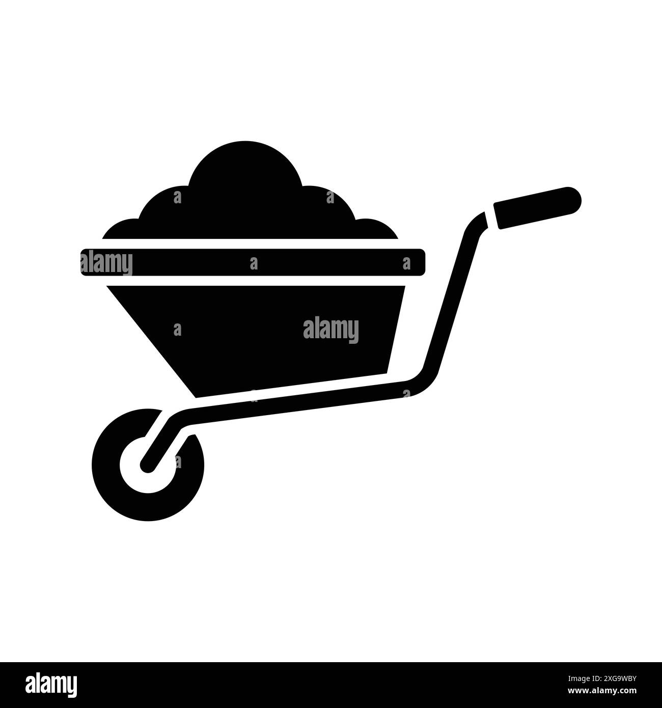 wheelbarrow icon vector design template in white background Stock ...