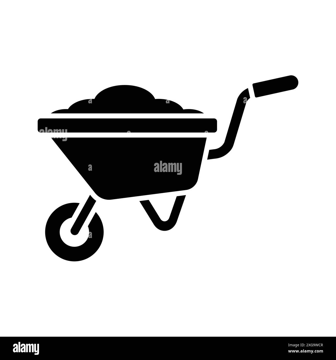 Wheelbarrow vector vectors hi-res stock photography and images - Alamy