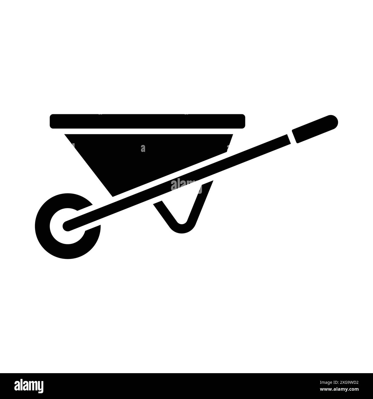 wheelbarrow icon vector design template in white background Stock ...