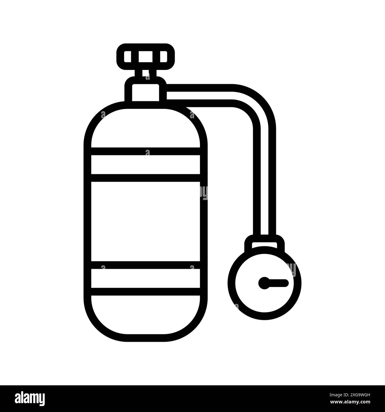air tank icon vector design template in white background Stock Vector ...