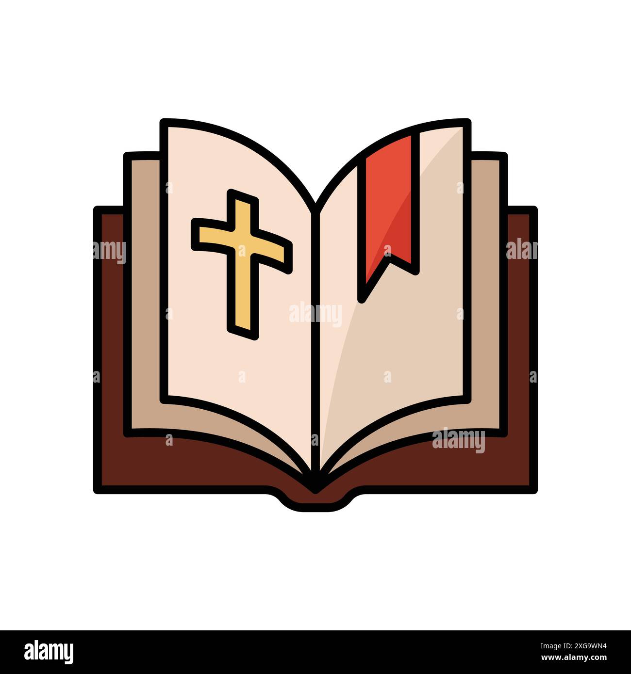 Bible open book in background Stock Vector Images - Alamy