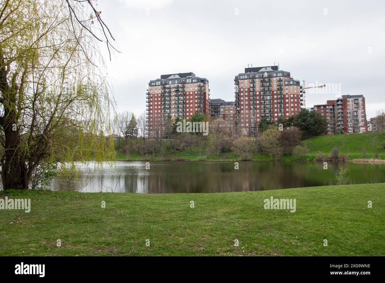 Pond at Angrignon Park in Montreal, Quebec, Canada Stock Photo - Alamy