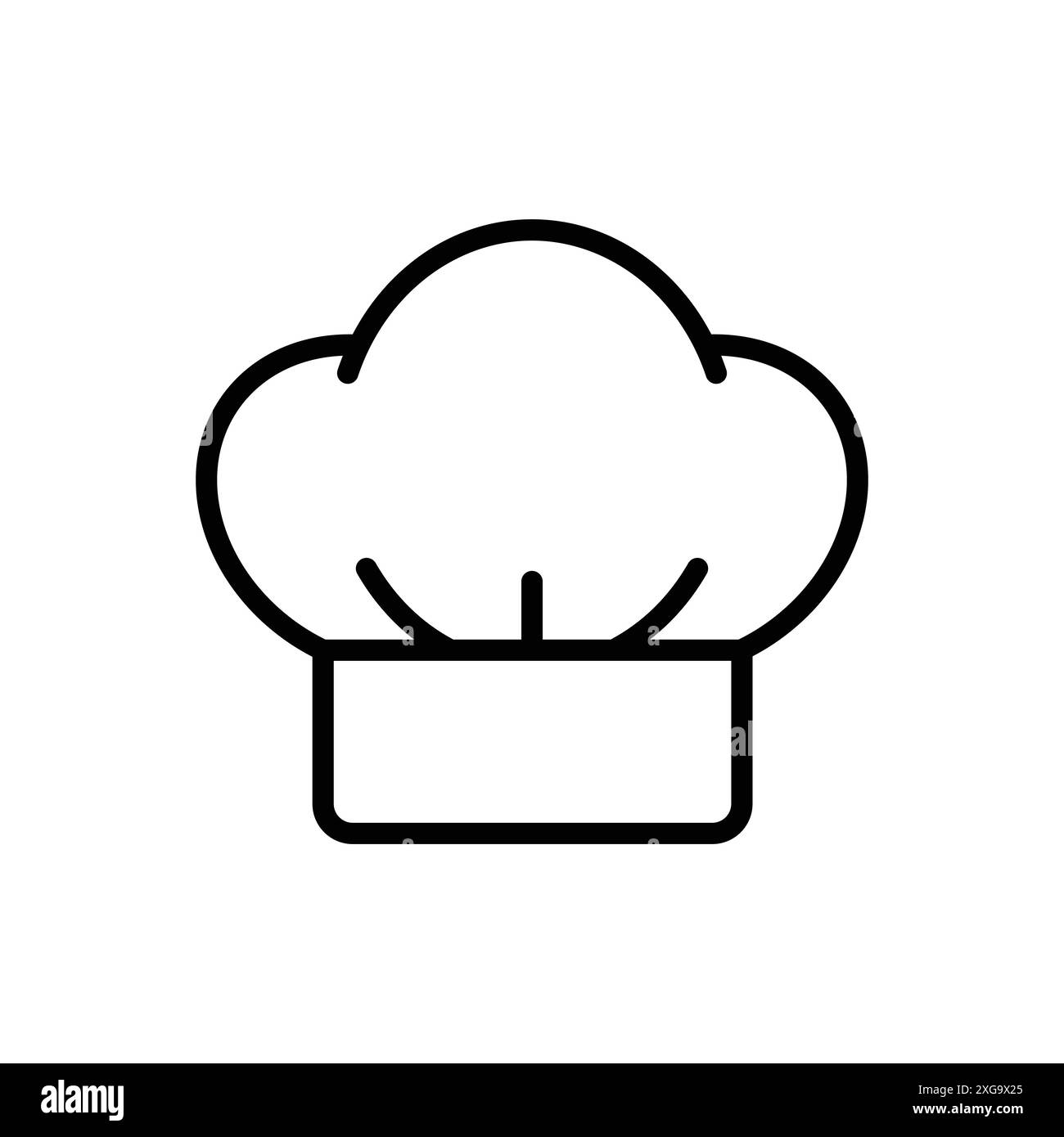 chef hat icon vector design template in white background Stock Vector ...