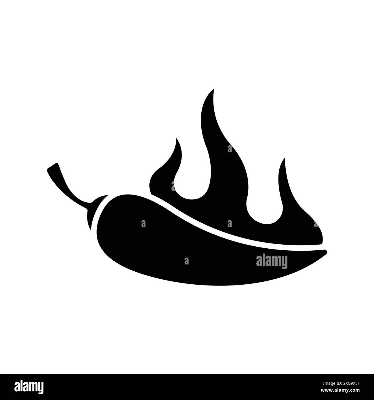 chilli pepper icon vector design template in white background Stock ...